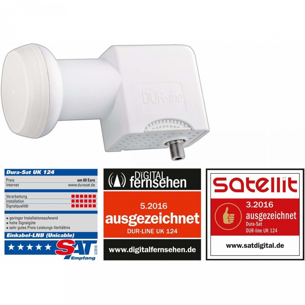 DUR-line 24 Teilnehmer Unicable Sat-Anlage | Set bestehend aus DUR-line ...