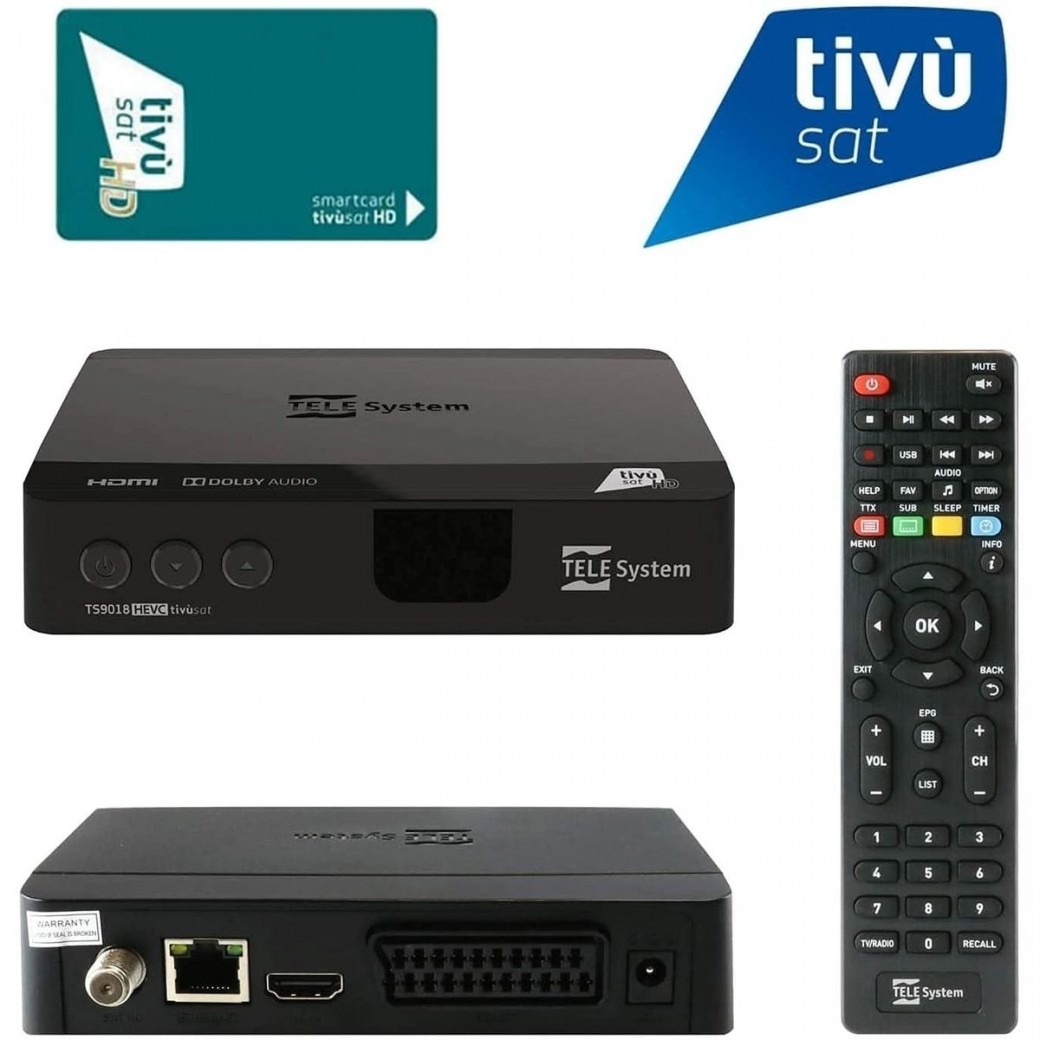 TELE System TS 9018 tivusat HD Satelliten Receiver inkl. tivusat ...