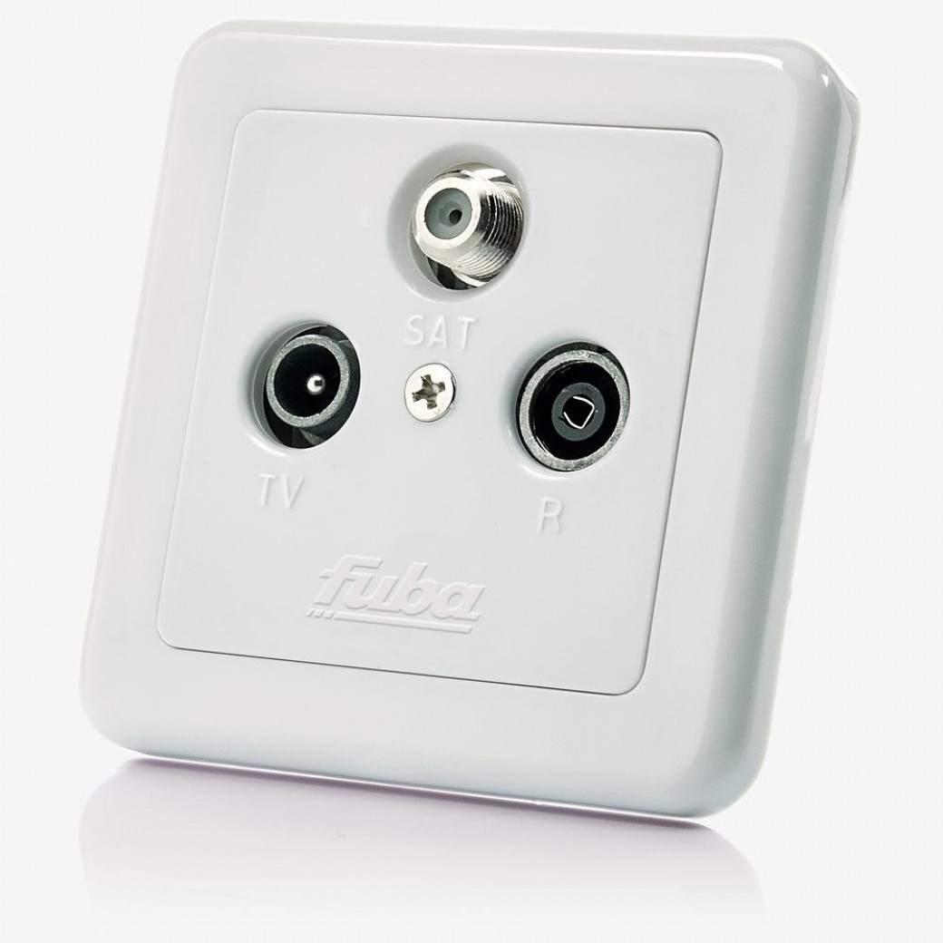 Fuba GAD 300 Antennendose 3-Loch - SAT Kabelfernsehen DVB-T Radio ...