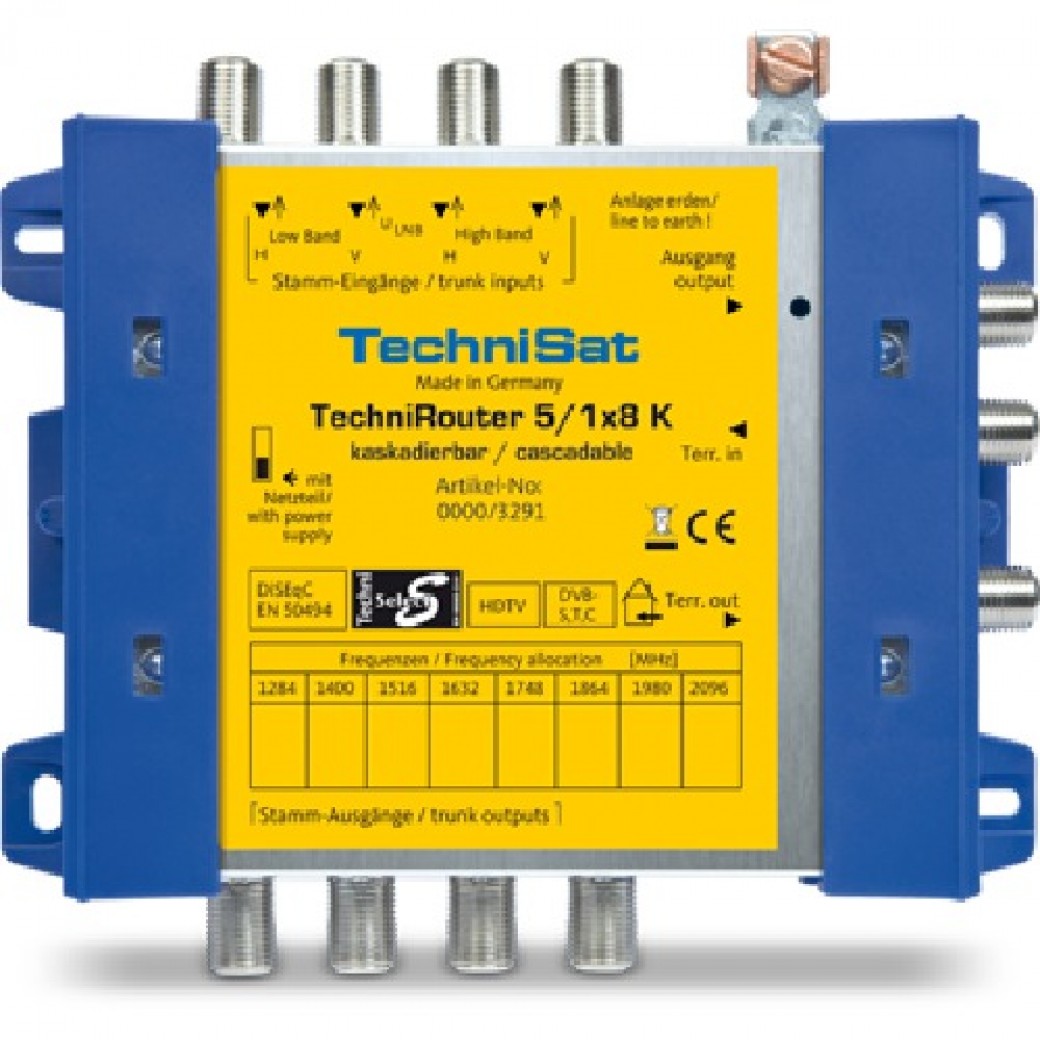 Technisat TechniRouter 5/1x8 K-R, Kaskade - SCR - Unicable ...