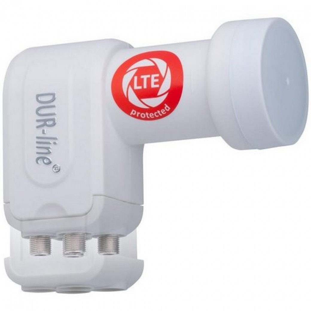 DUR-line +Ultra Premium Quad LNB weiß | 4 Teilnehmer, LTE-Filter ...