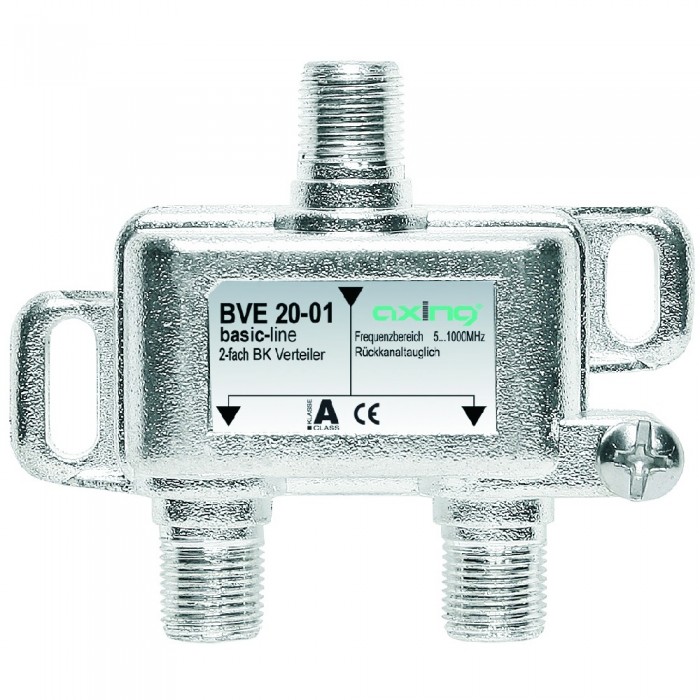 Axing Bve 20 01 2 Fach Bk Verteiler 5 1000 Mhz Für Bk Dvb T2 Hd F