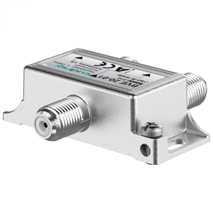 Axing BVE 20-01 BK-Verteiler 2-fach basic-line | für Kabelfernsehen und DVB-T2 HD, 5 bis 1006 ...