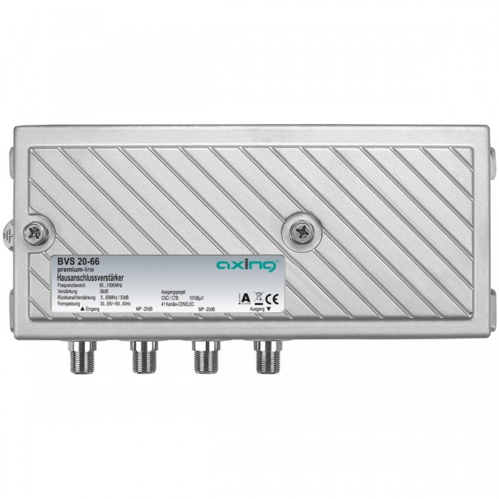 Axing BVS 20-66 BK-Verstärker 38dB fernspeisbar | CATV-Verstärker (für ...
