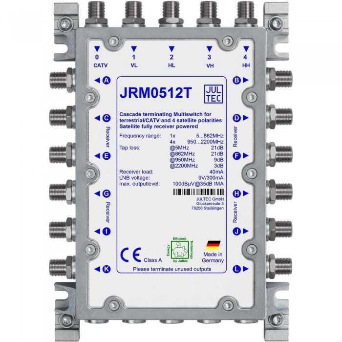 Jultec JRM 0512T Sat Multischalter 12 Teilnehmer | 1 Satellit ...