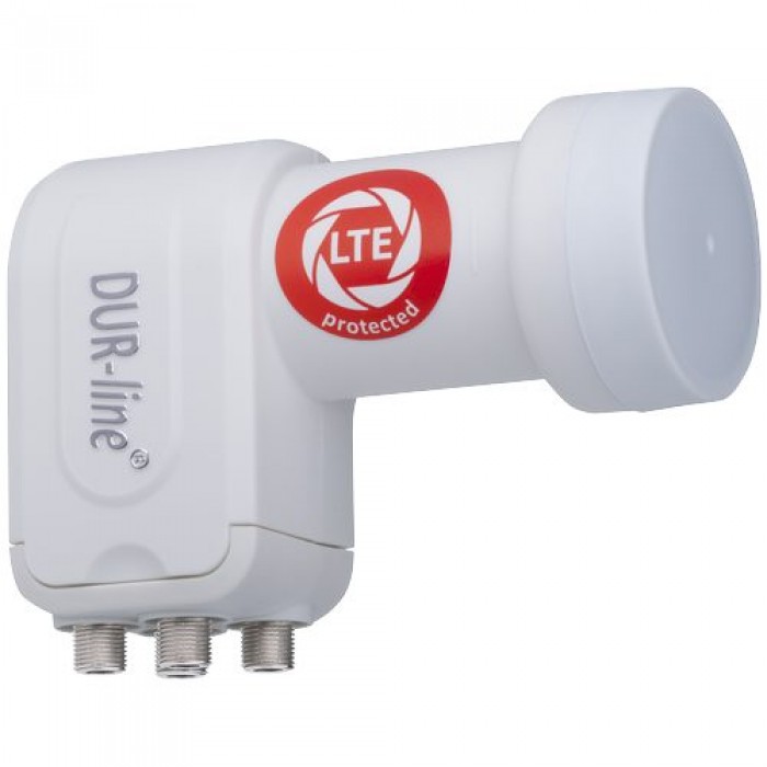DUR-line +Ultra Premium Quattro LNB weiß | nur für Multischalter, LTE ...