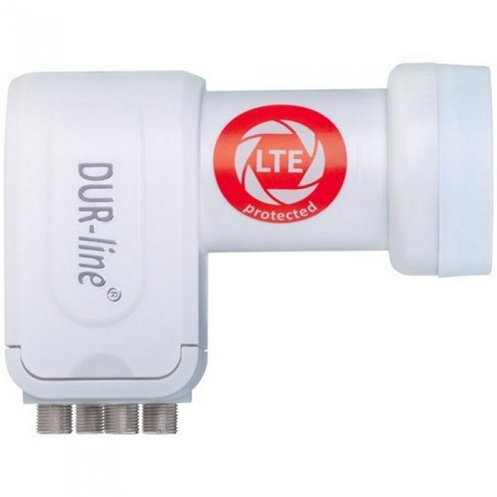 DUR-line +Ultra Premium Quad LNB weiß | 4 Teilnehmer, LTE-Filter ...