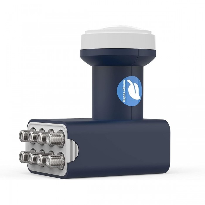 DUR-line Blue ECO Octo LNB 8 Teilnehmer | Stromspar-LNB 8fach, digital, Full HD, 4K, 3D, Premium ...